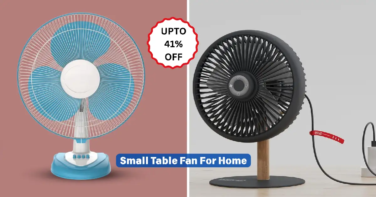 Small Table Fan On Amazon Sale 2025,41% तक की छूट पर मिल रहे हैं ये ...