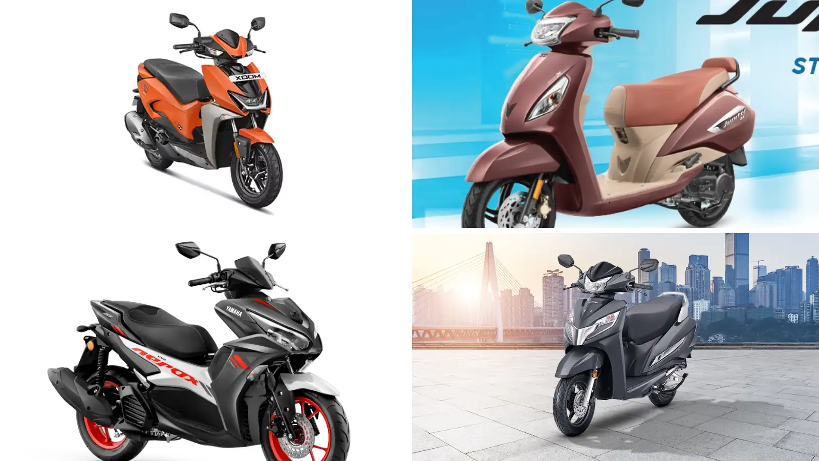Hero Xoom, Tvs Jupiter, Yamaha Aerox 155, Honda Activa 125 Price ...
