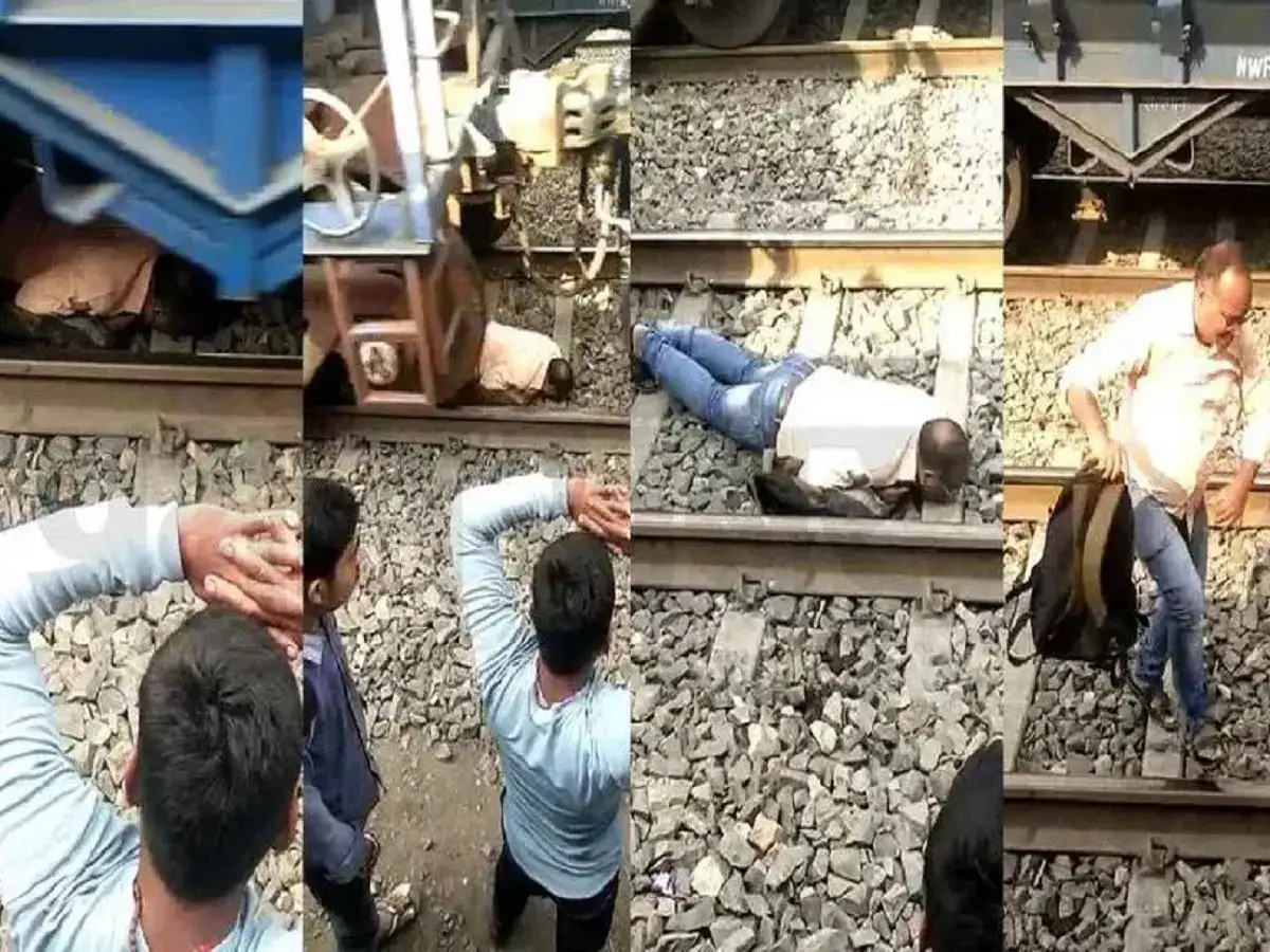 Bihar Man Gets Stuck Under Train,Bihar train News: మీద నుంచి వెళ్లిన ...