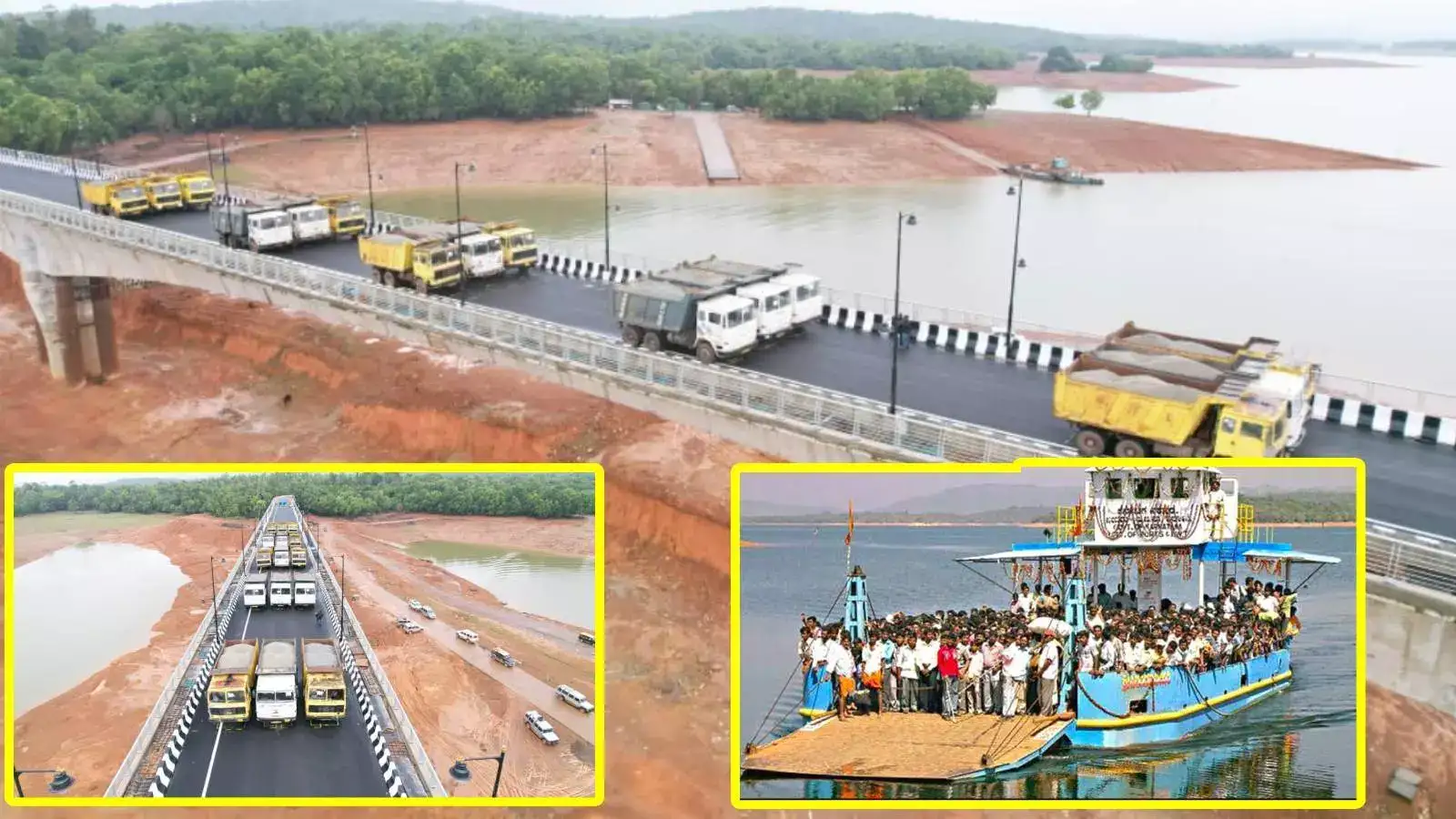 ಸಿಗಂದೂರು ಸೇತುವೆ ಉದ್ಘಾಟನೆ ಯಾವಾಗ,ಸಿಗಂದೂರು ಸೇತುವೆ ಮೊದಲ ಹಂತದ ಲೋಡ್‌ ಟೆಸ್ಟ್ ...