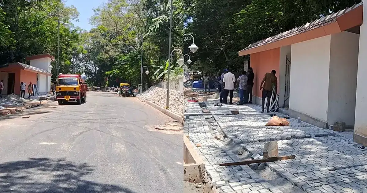 Manaveeyam Veedhi Trivandrum,ഒരുവശത്ത് നടപ്പാത, മറുവശത്ത് ഓപ്പ ...