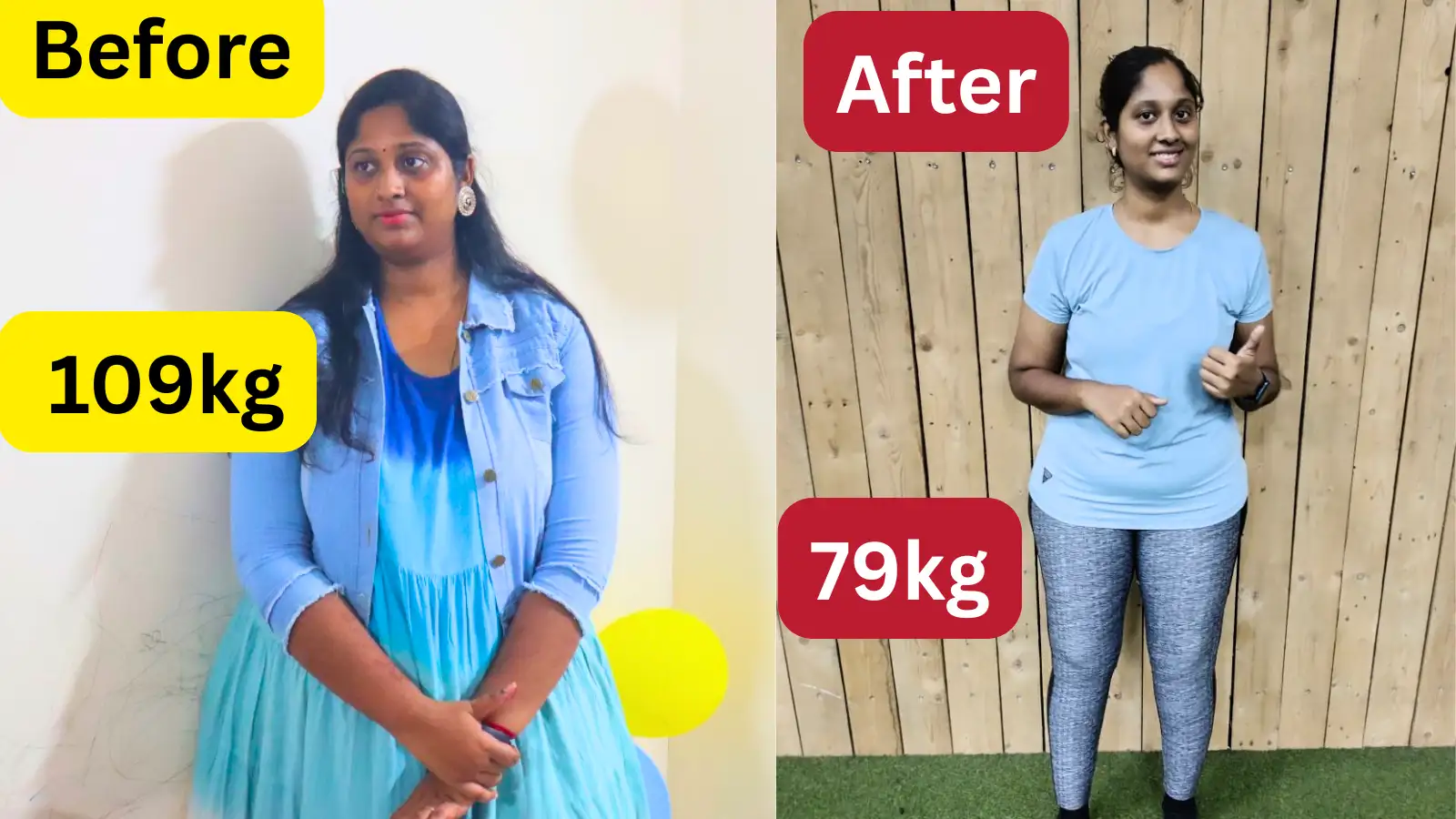 Weight loss journey of RJ girl from 109 to 79 kg : 109 கிலோவில் இருந்து ...