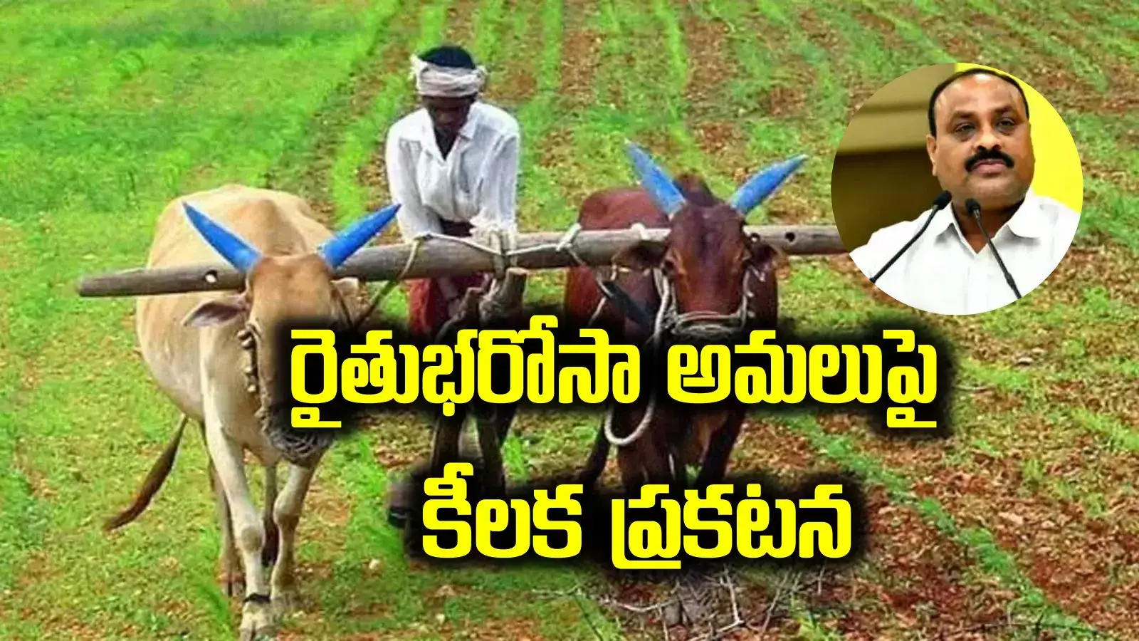 Kinjarapu Atchannaidu Clarifies On AP Rythu Bharosa and Rythu Bheema ...