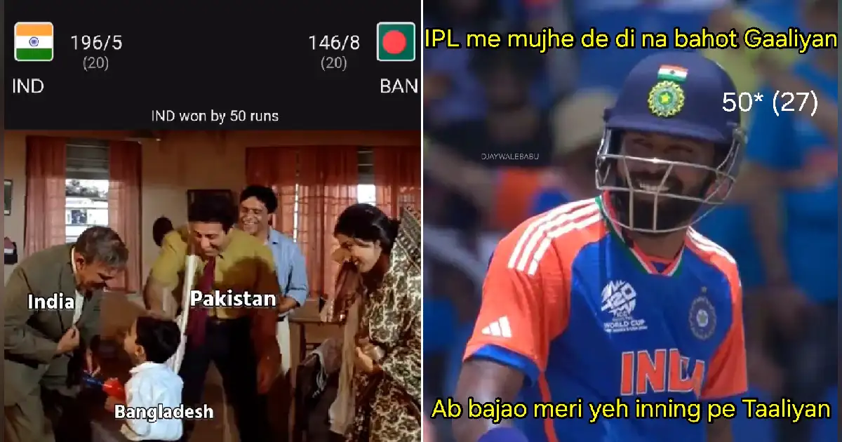 Memes: IND beat BAN by 50 Runs in T20 World Cup 2024 ‘भारतानं दोन्ही ...