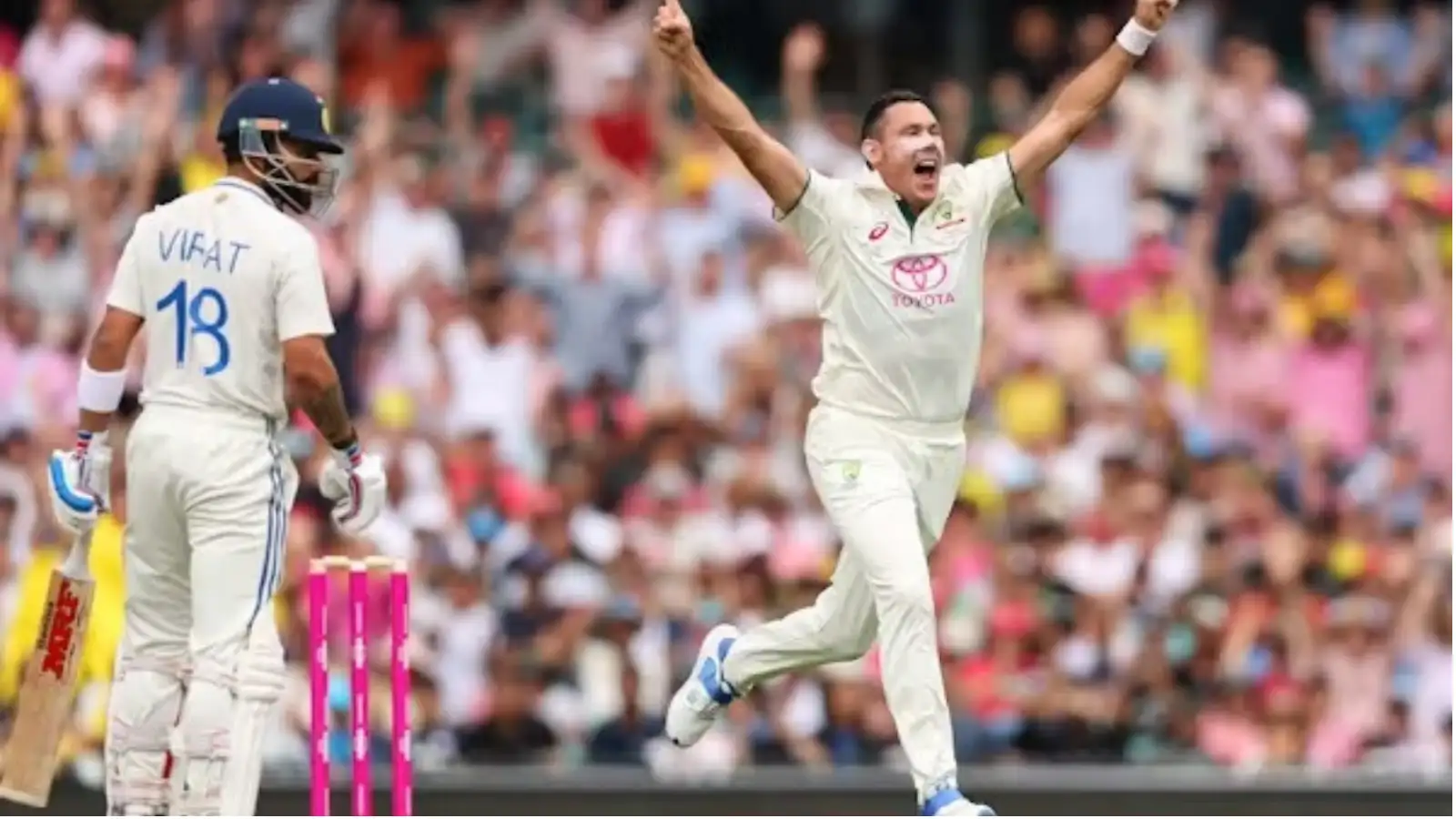 Kohli once again gave wicket to outside off stump ball - IND vs AUS 5th ...