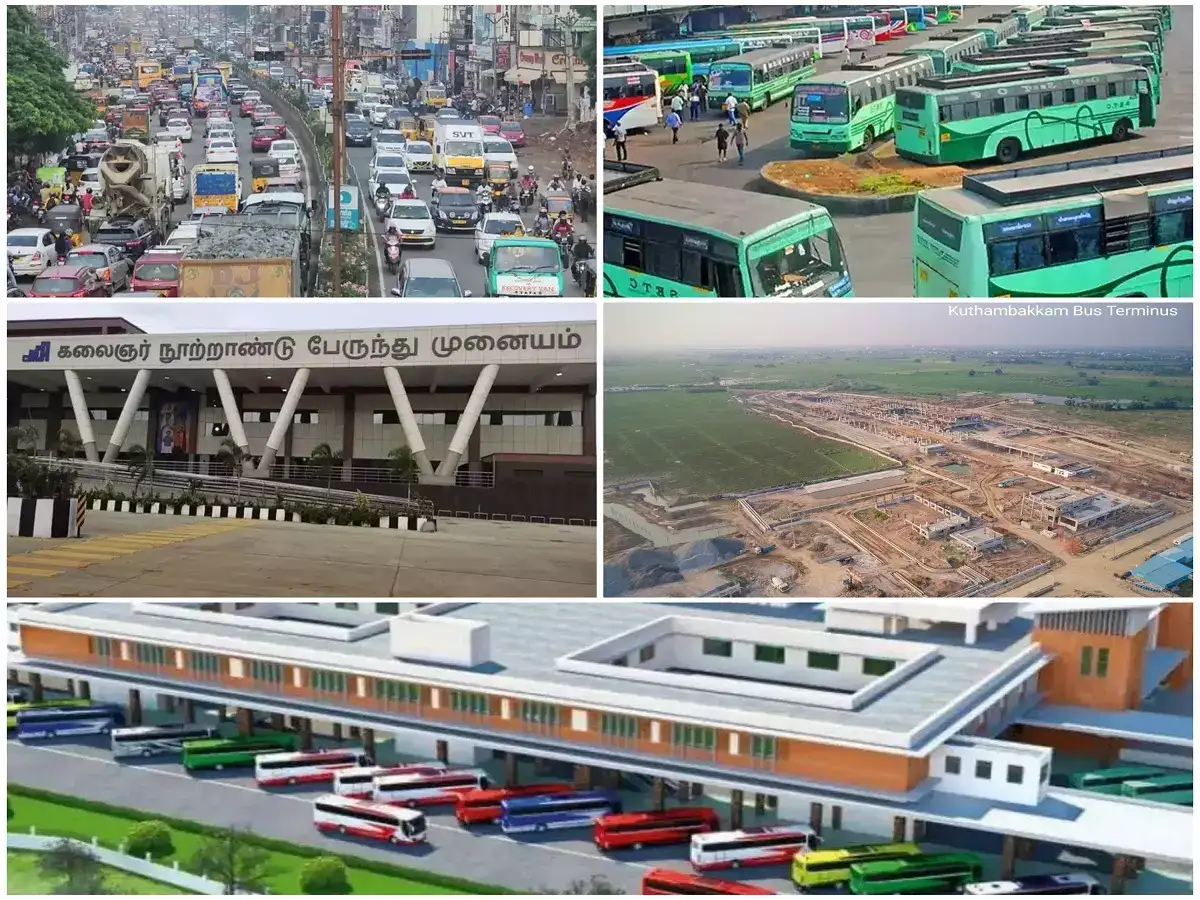 Kuthambakkam bus terminus to be ready by 2024 end : தொடர் சர்ச்சையில் ...