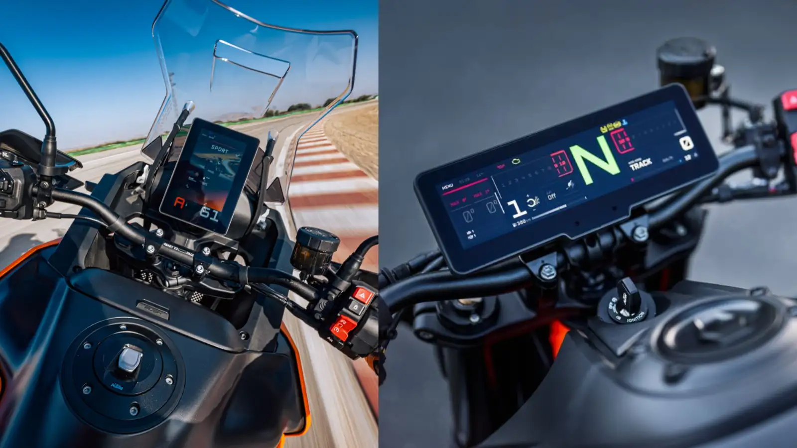 KTM Introduces Two 8 Inch Tft Displays For Upcoming Bikes - இரண்டு ...