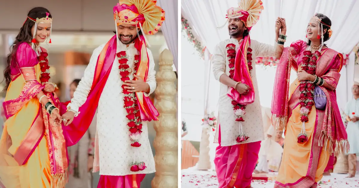 Prathamesh Parab Kshitija Ghosalkar Wedding Pics Viral Looks Stunning ...