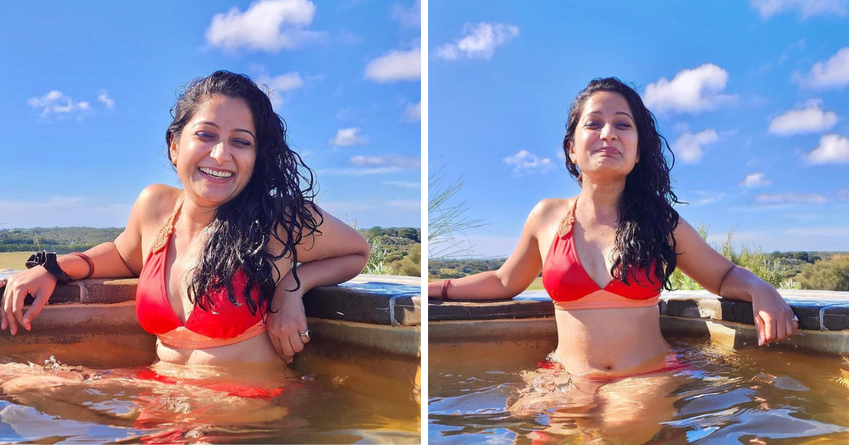 Pallavi Patil Red Bikini Look मराठमोळ्या ३४ वर्षीय पल्लवी पाटीलचा रेड बिकिनी लुक सेलिब्रिटीही