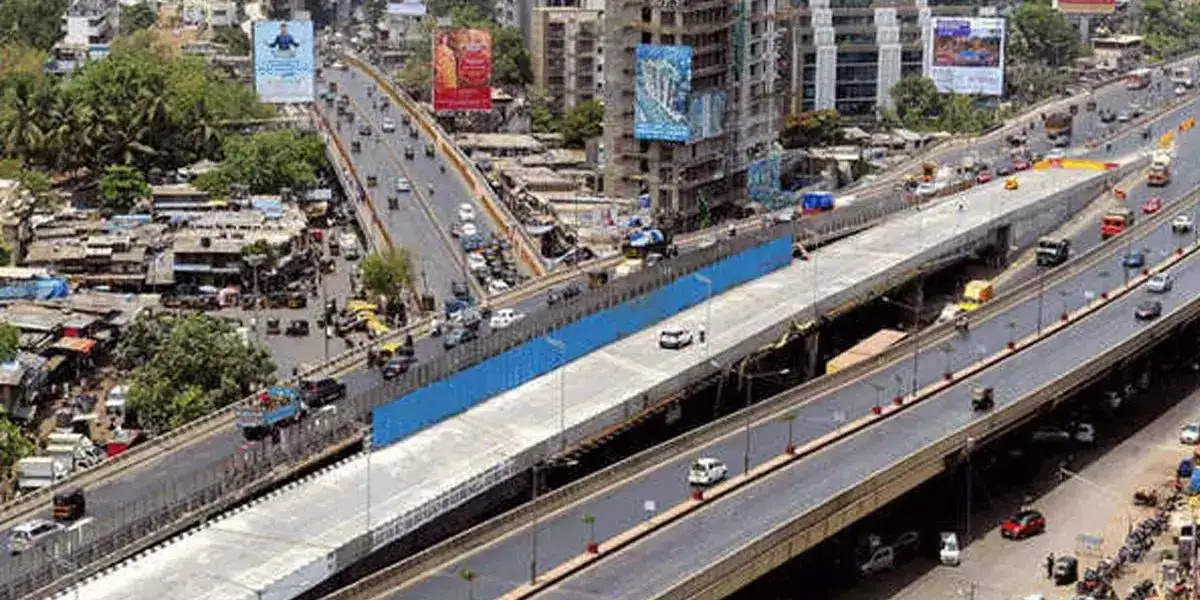 Thane Coastal Road Map from Kharegaon to Anand Nagar Naka; घोडबंदर ...