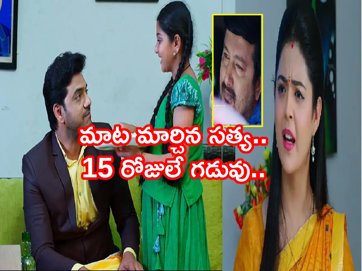 Devatha Serial,Devatha జూన్ 29: పదిహేను రోజులే గడువు.. మాట మార్చిన సత్య.. మనసుల్ని హత్తుకునే ...