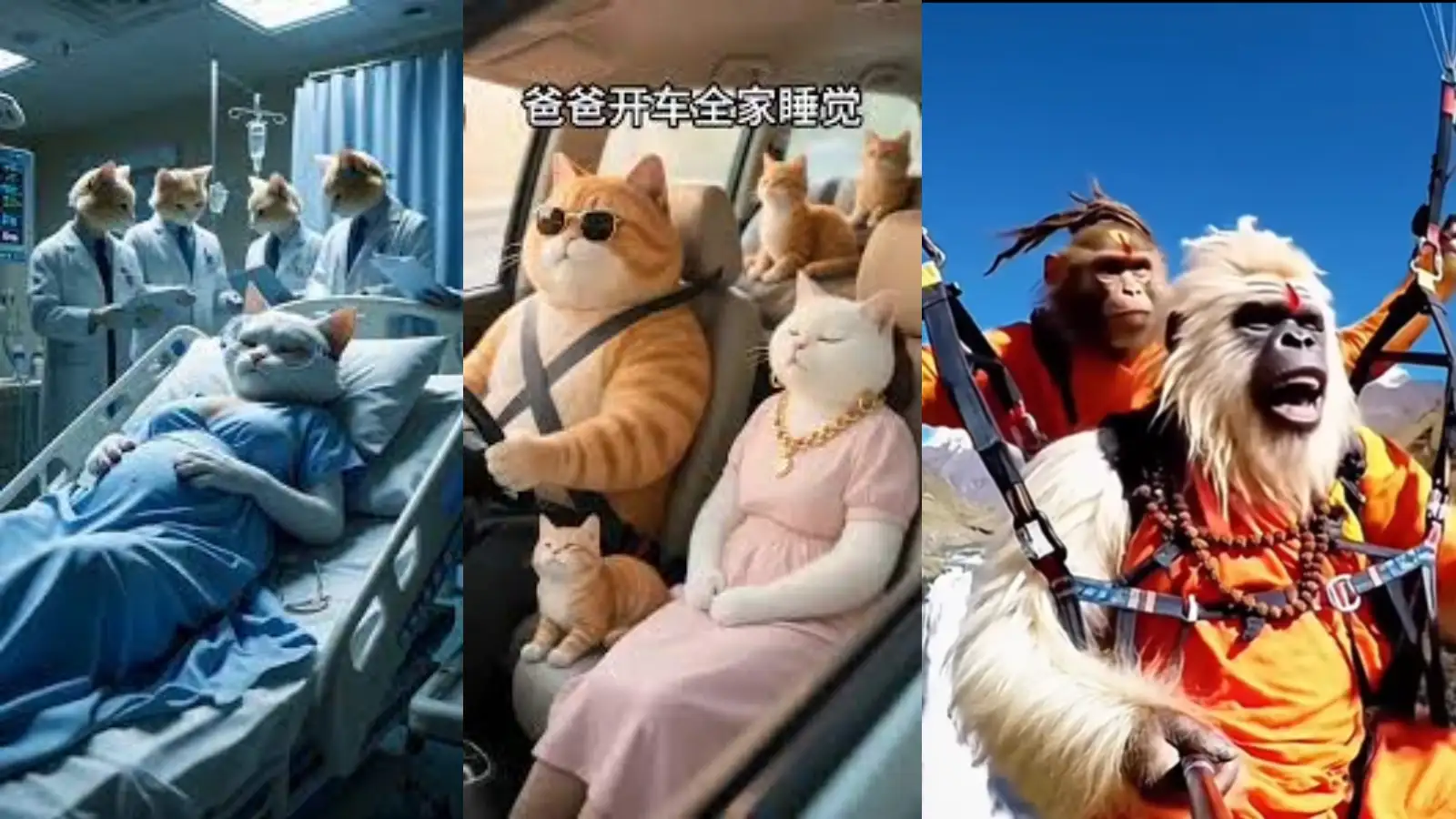 Viral AI Monkey Vlogs,भारत का बंदर, चीन की ब‍िल्‍ली… महीने की कमाई ढाई ...