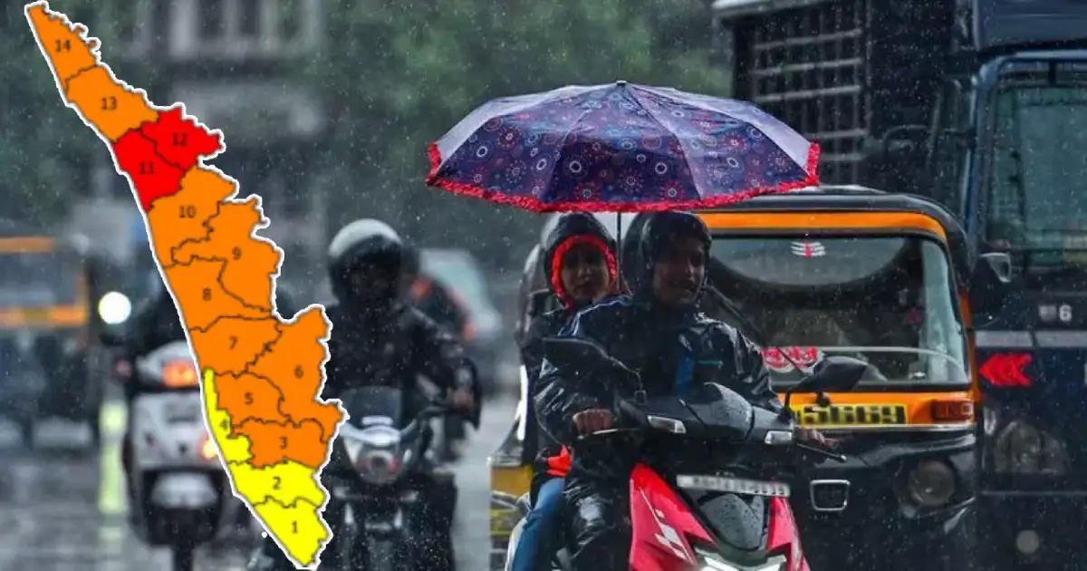 Kerala Rain Red Orange Yellow Alert Districts,Kerala Rain Alert: ബംഗാ ...