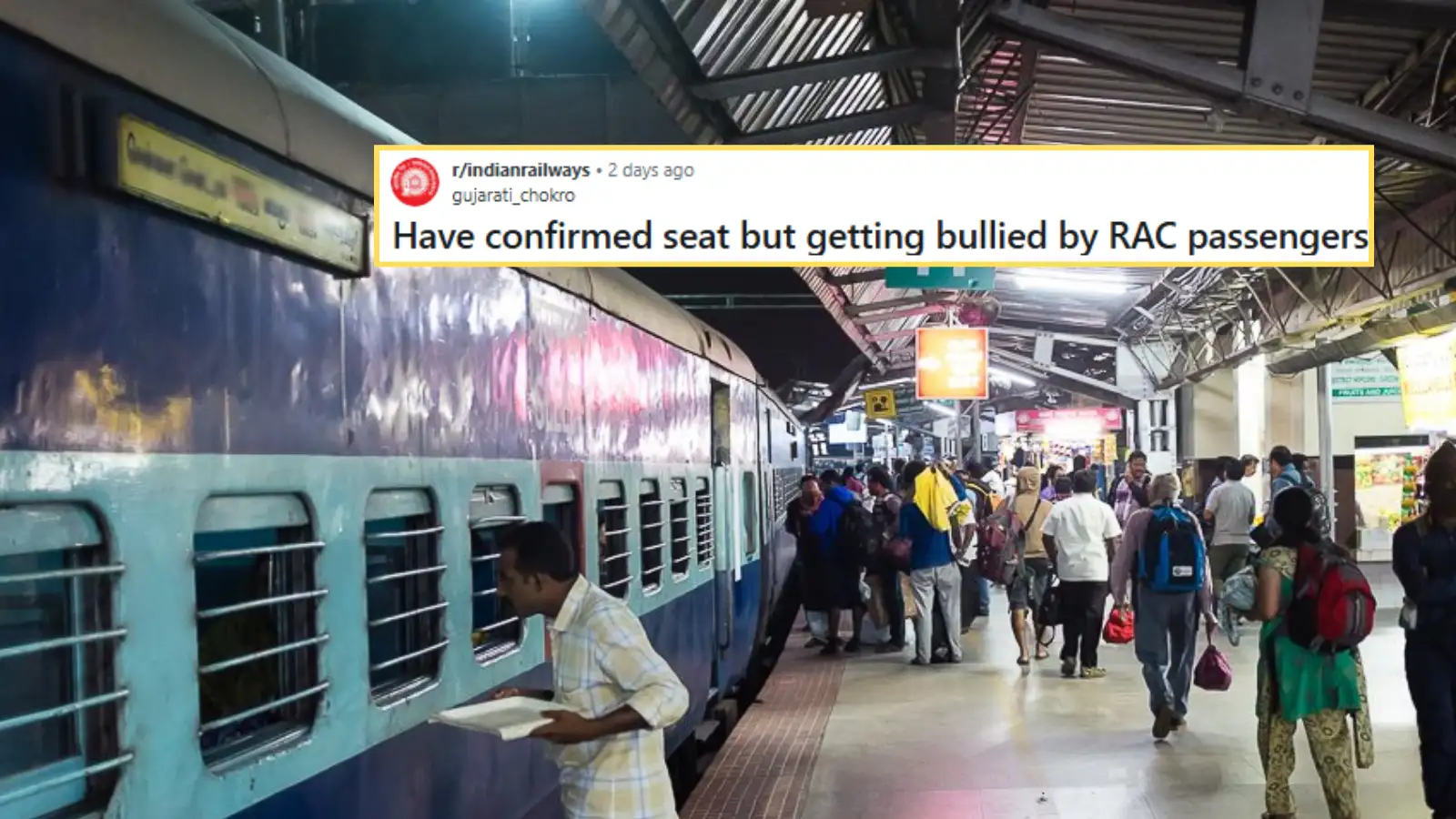 Man With Confirm Seat Fight With RAC Ticket Passengers,ट्रेन में कंफर्म ...