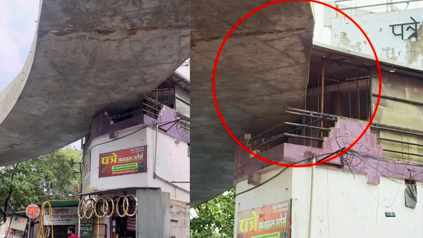 Nagpur Flyover Balcony,भोपाल पुल के बाद अब नागपुर का फ्लाईओवर वायरल, घर ...