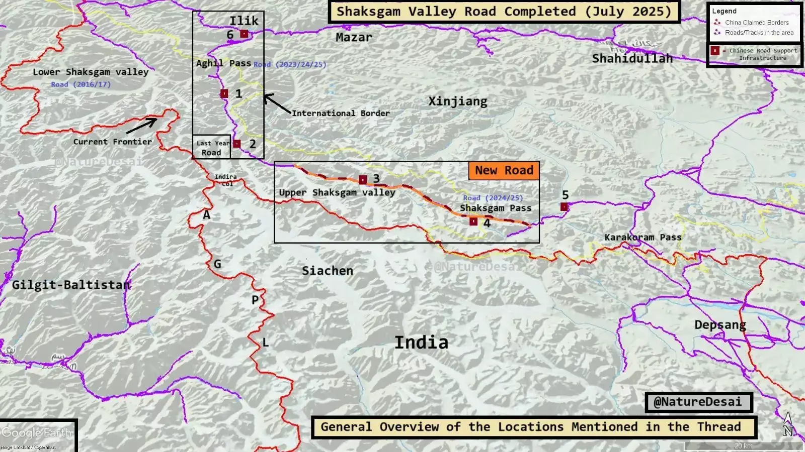 China Shaksgam Valley Road India Pakistan Pok,भारत की जमीन पर चीन की ...