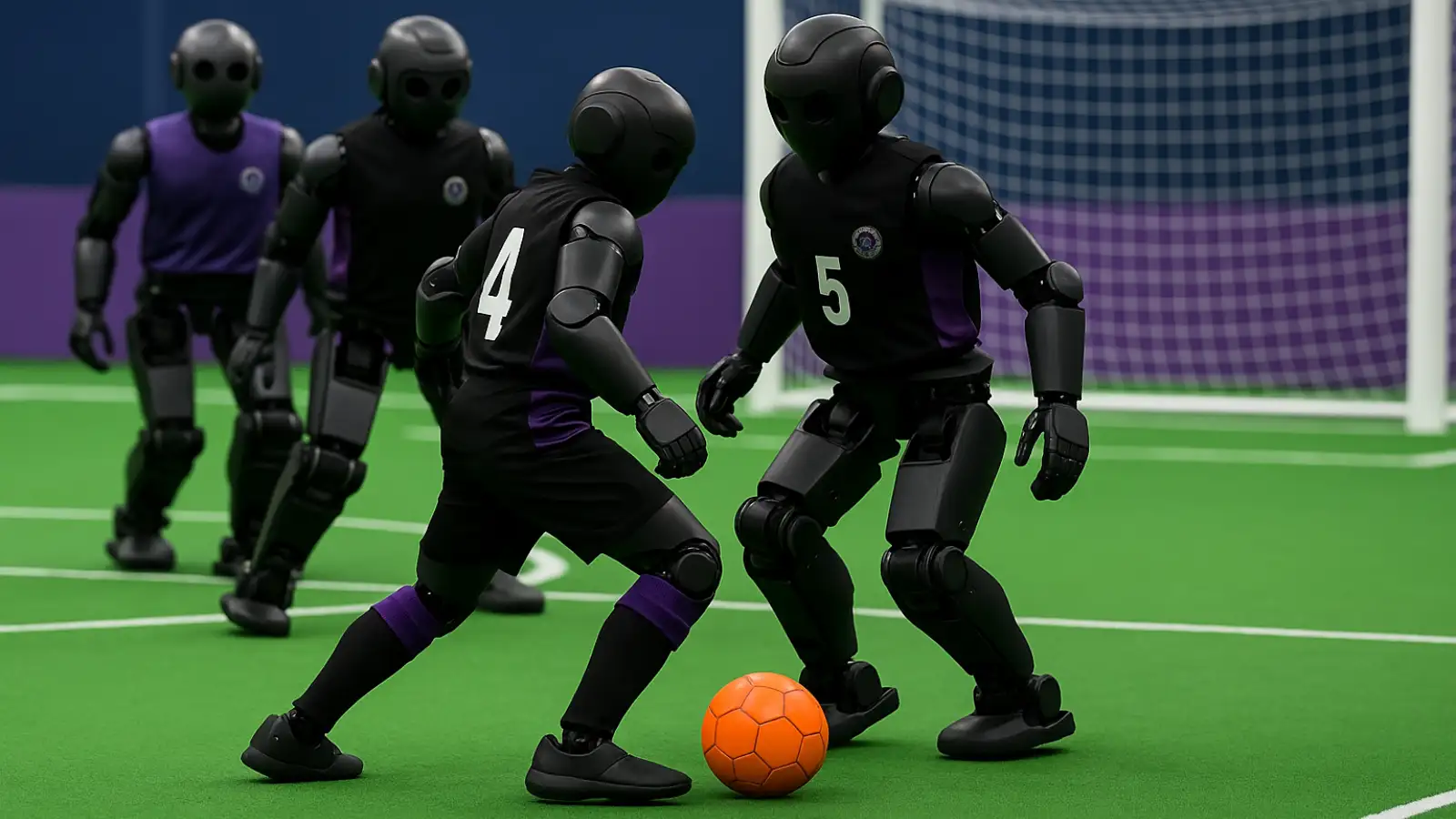 Ai Robot Football Match,रोबोट बने रोनाल्डो! खेला गया दुनिया का पहला AI ...