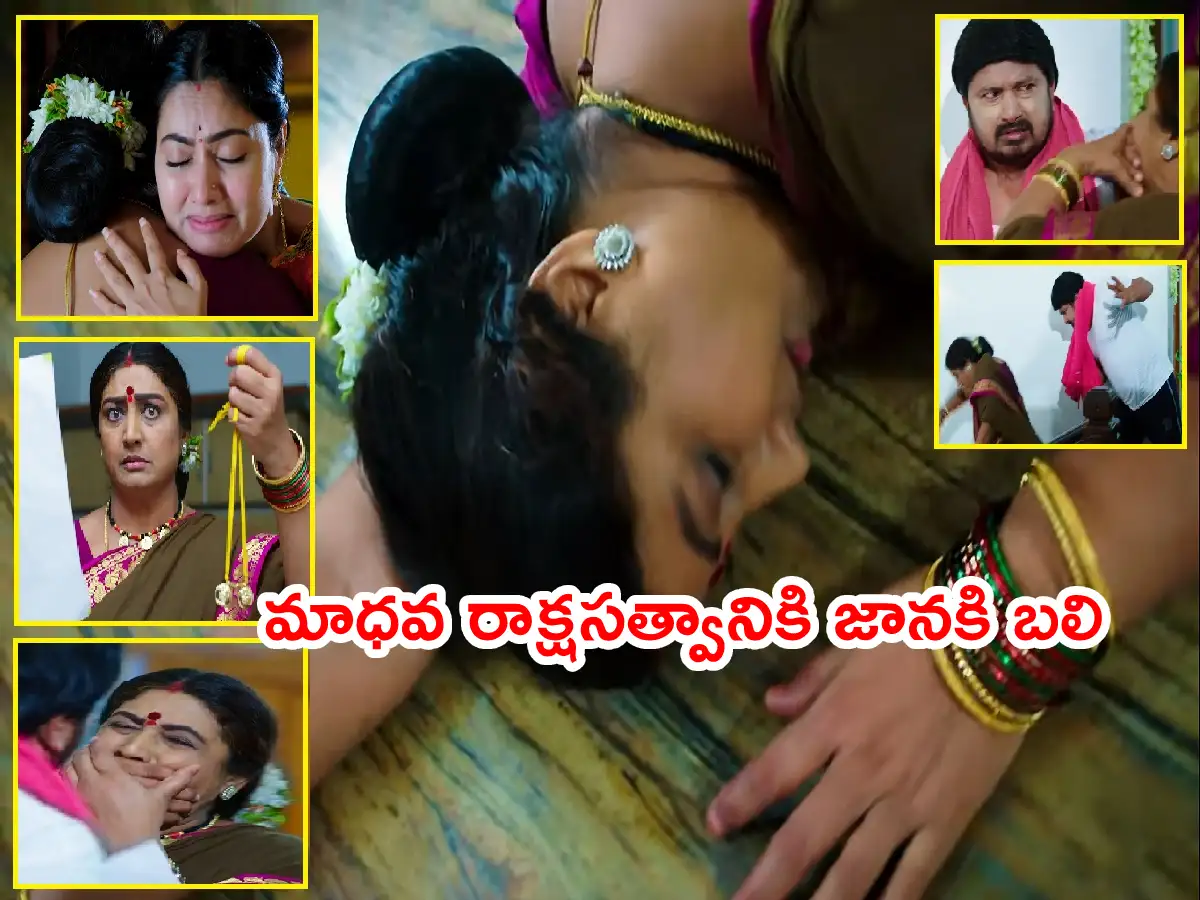Devatha Serial,Devatha సెప్టెంబర్ 23 ఎపిసోడ్: జానకీని చంపేసిన మాధవ! మెట్ల మీద నుంచి తోసేయడంతో ...