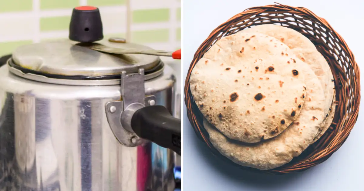 Cooker Me Roti Garm Karne Ka Aasan Tarika,कुकर के अंदर रोटी का टिफिन ...