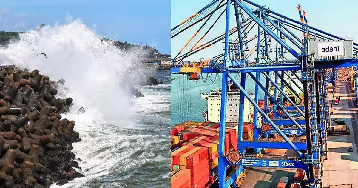 Breakwater Construction In Vizhinjam,എട്ടുവർഷം, 2.95 കി.മീ, 70 ലക്ഷം ടൺ കല്ല്, 14633 കോടി രൂപ ...