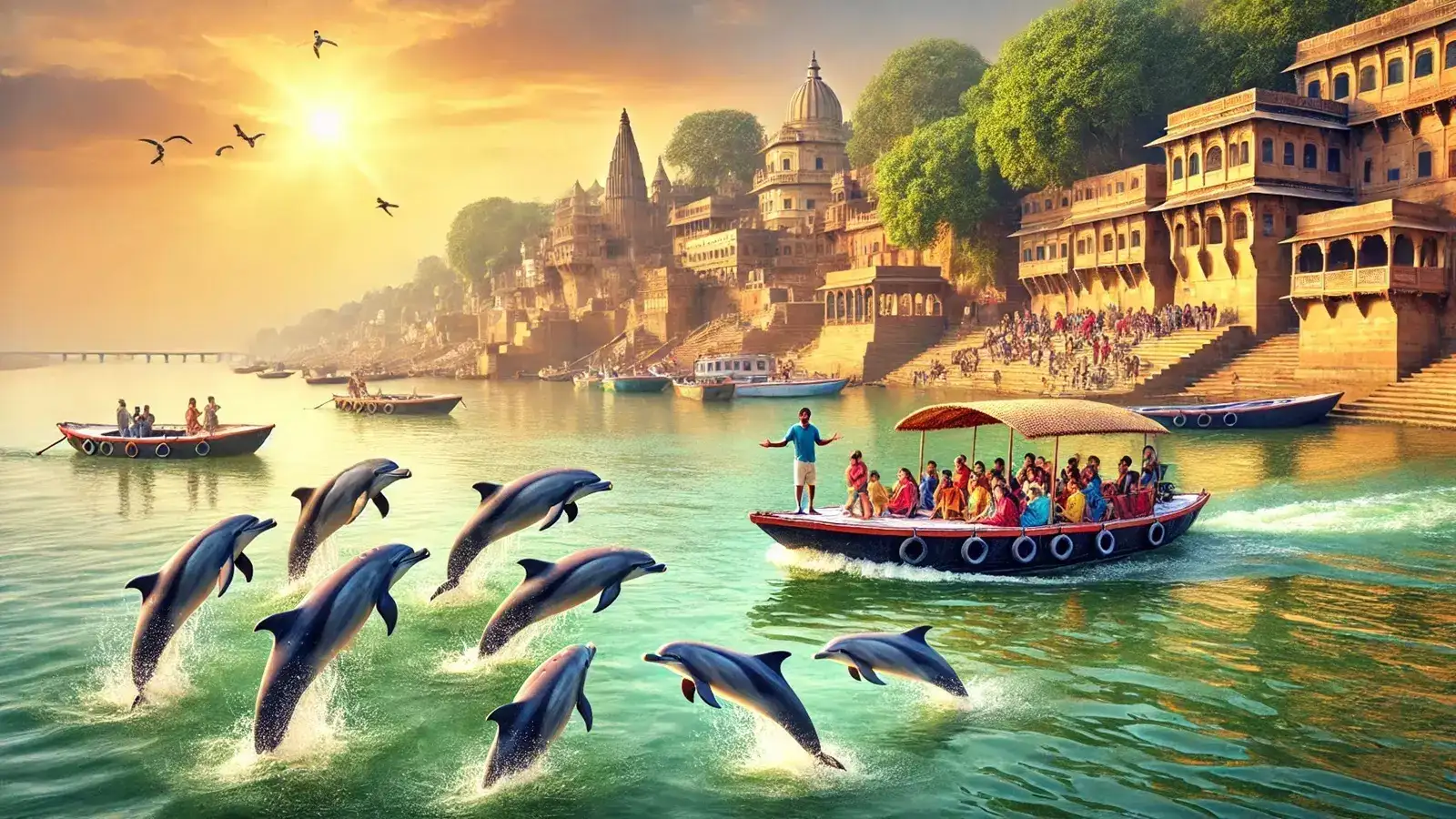 Varanasi Dolphin Safari News,काशी में बनेगी डॉल्फिन सफारी, वन विभाग नाव ...
