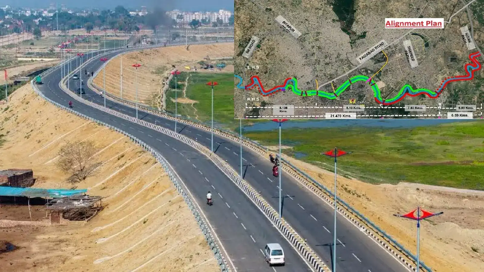 Lucknow Pipraghat To Shaheed Path Green Corridor,लखनऊ: पिपराघाट से शहीद ...