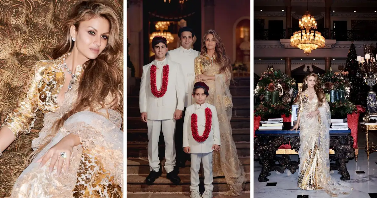 natasha poonawalla looks drop dead gorgeous in gold saree from her ...