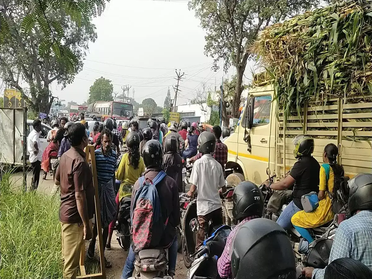 Coimbatore Sathy Road,கோவை சக்தி சாலையில் 7 கி.மீ நீளத்திற்கு செம ...