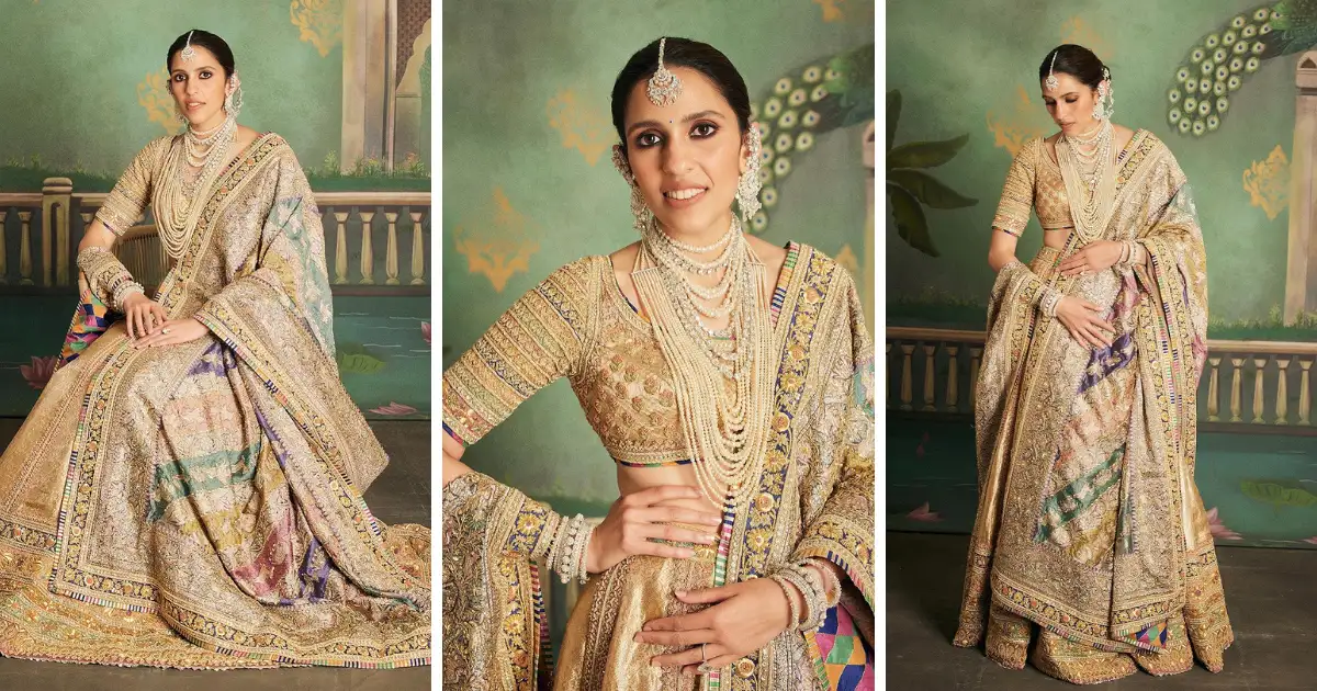 Shloka Mehta Look Ethereal In Abu Jani Sandeep Khosla for Anant Ambani ...