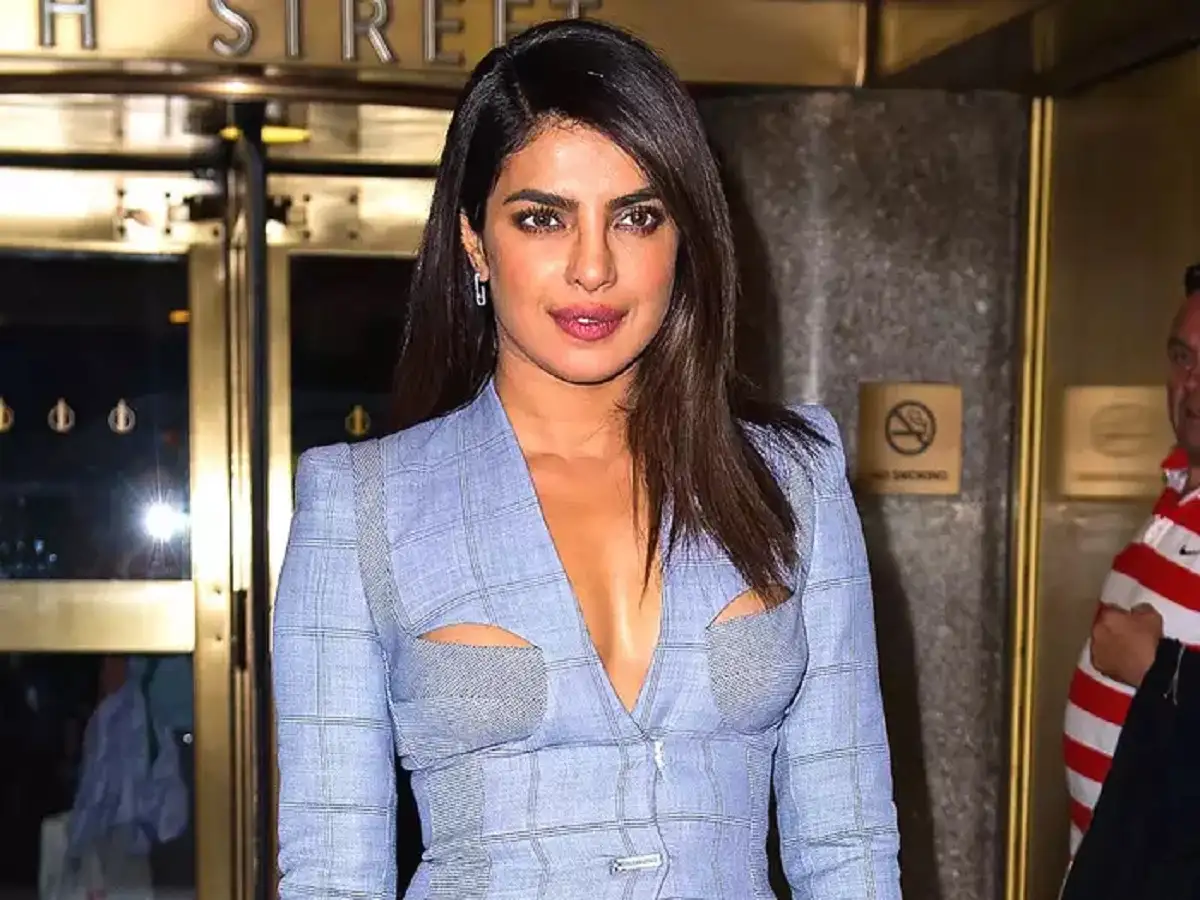 Priyanka Chopra Brutally Trolled For Powder Blue Blazer Dress With Cut ...