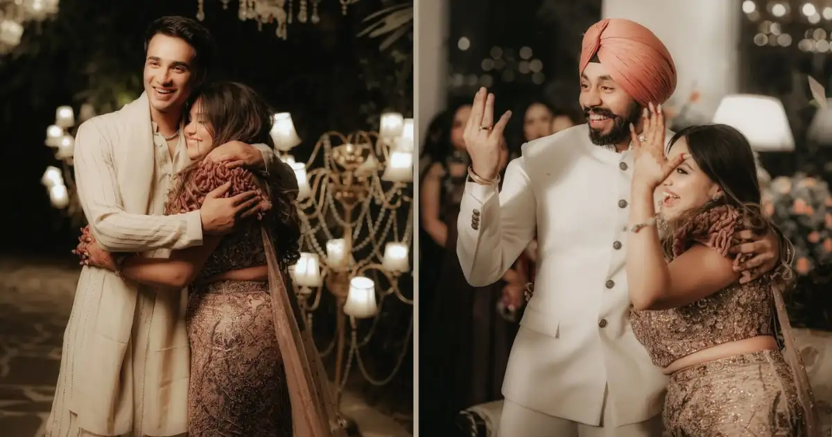 Abhishek Sharma Sister Komal Engagement Look,क्रिकेटर अभिषेक शर्मा की ...