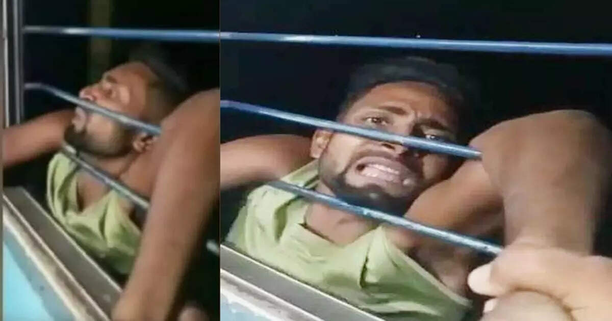 Passenger Caught Thief Video मला धरून ठेवा मोबाईल चोराची विनवणी
