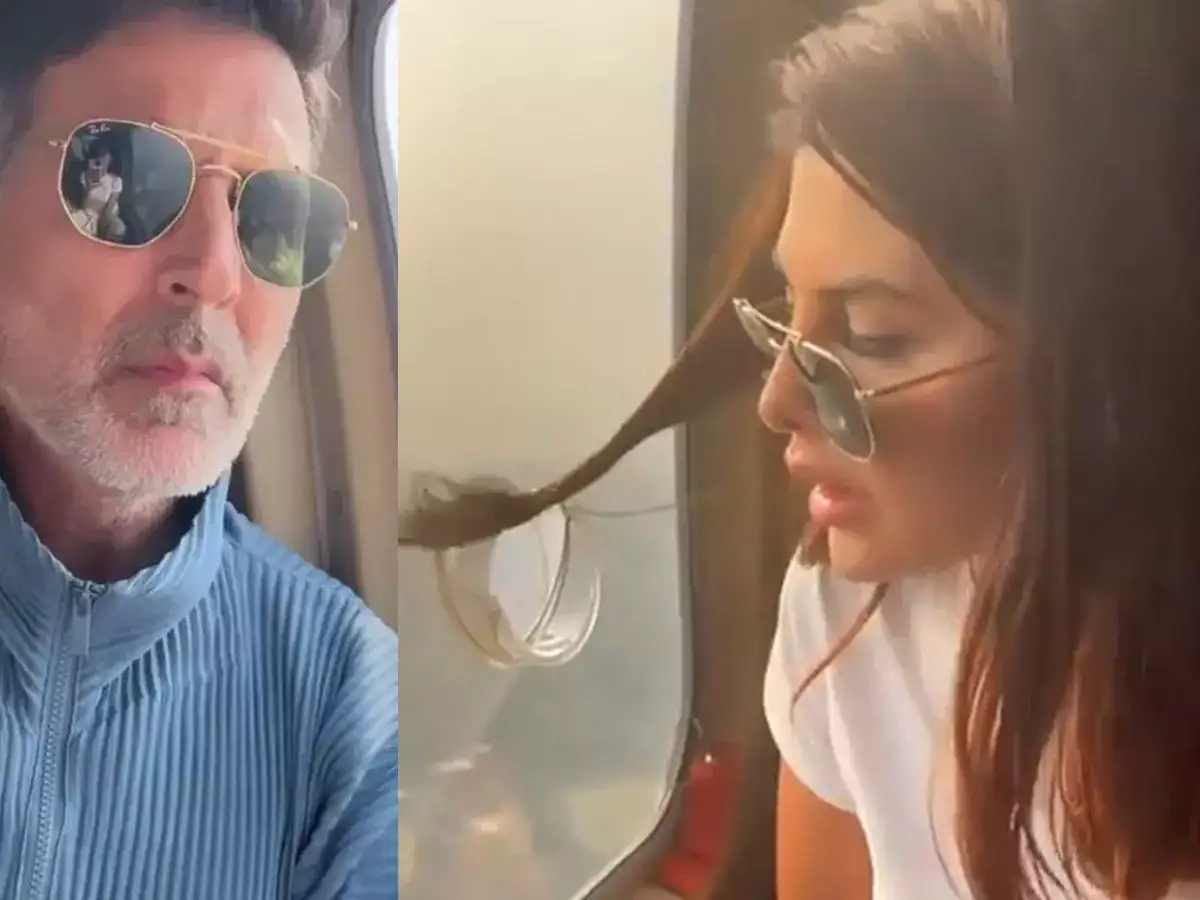 Akshay kumar shared a video of Jacqueline Fernandez Jugaad of curling ...