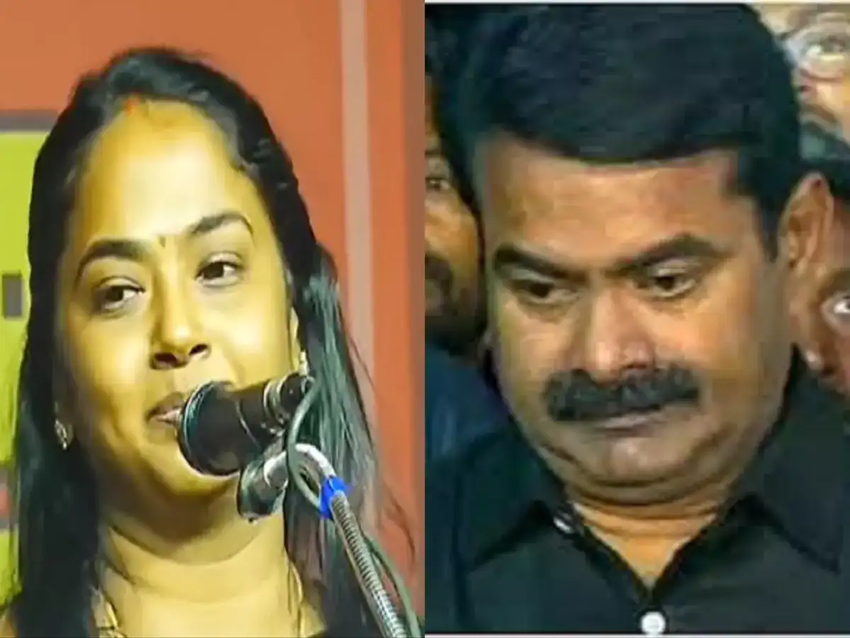 Seeman Wife Kayalvizhi,முதன்முதலாக மேடையேறிய கயல்விழி.. "அவரு ரொம்ப ...