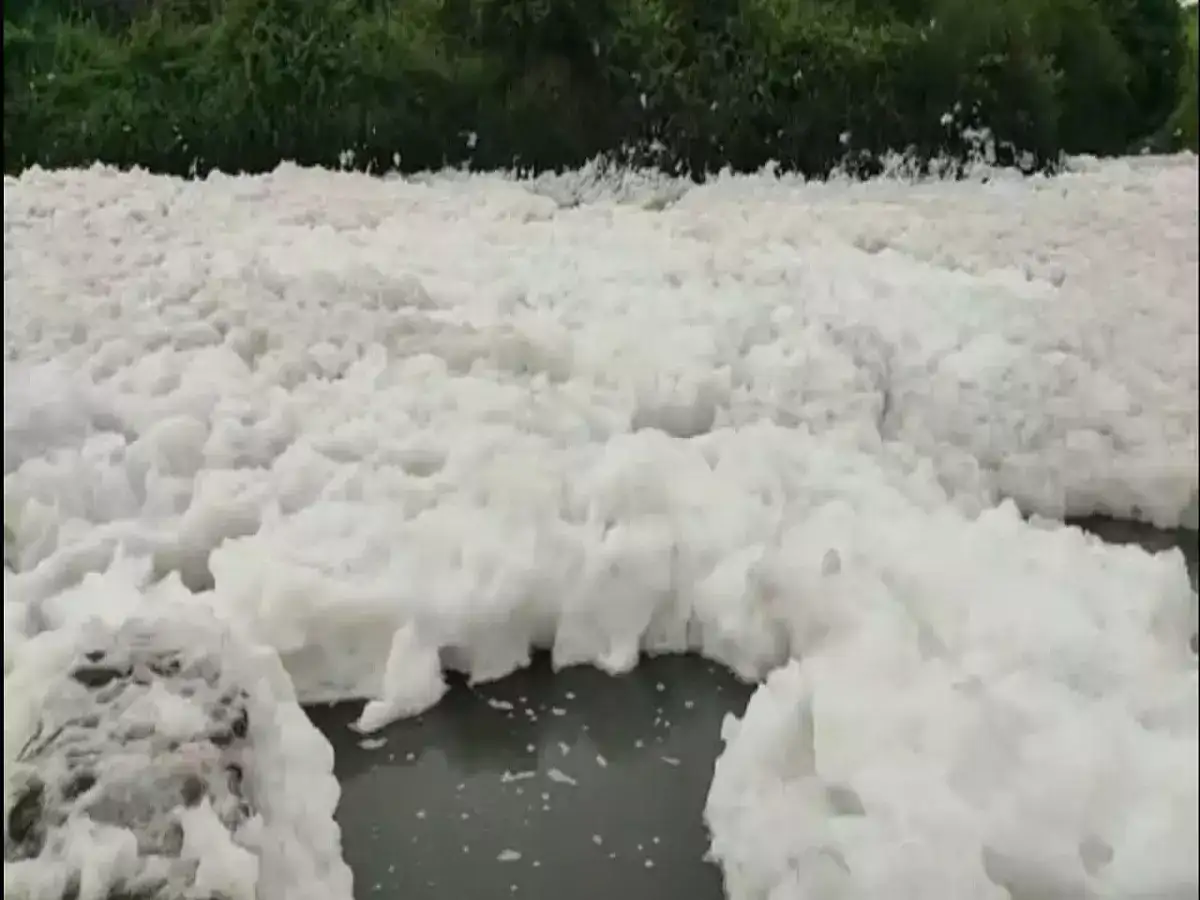 Kelavarapalli Dam Hosur,கெலவரப்பள்ளி அணையில் மிதக்கும் ரசாயன நுரை ...
