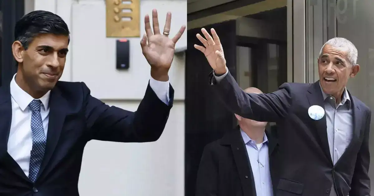 Rishi Sunak Vs Barack Obama : Rishi Sunak Becoming Prime Minister Obama ...