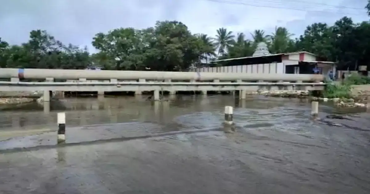 Coimbatore News,நொய்யல் ஆற்றில் பயங்கர வெள்ளம்; நீரில் மூழ்கிய ...