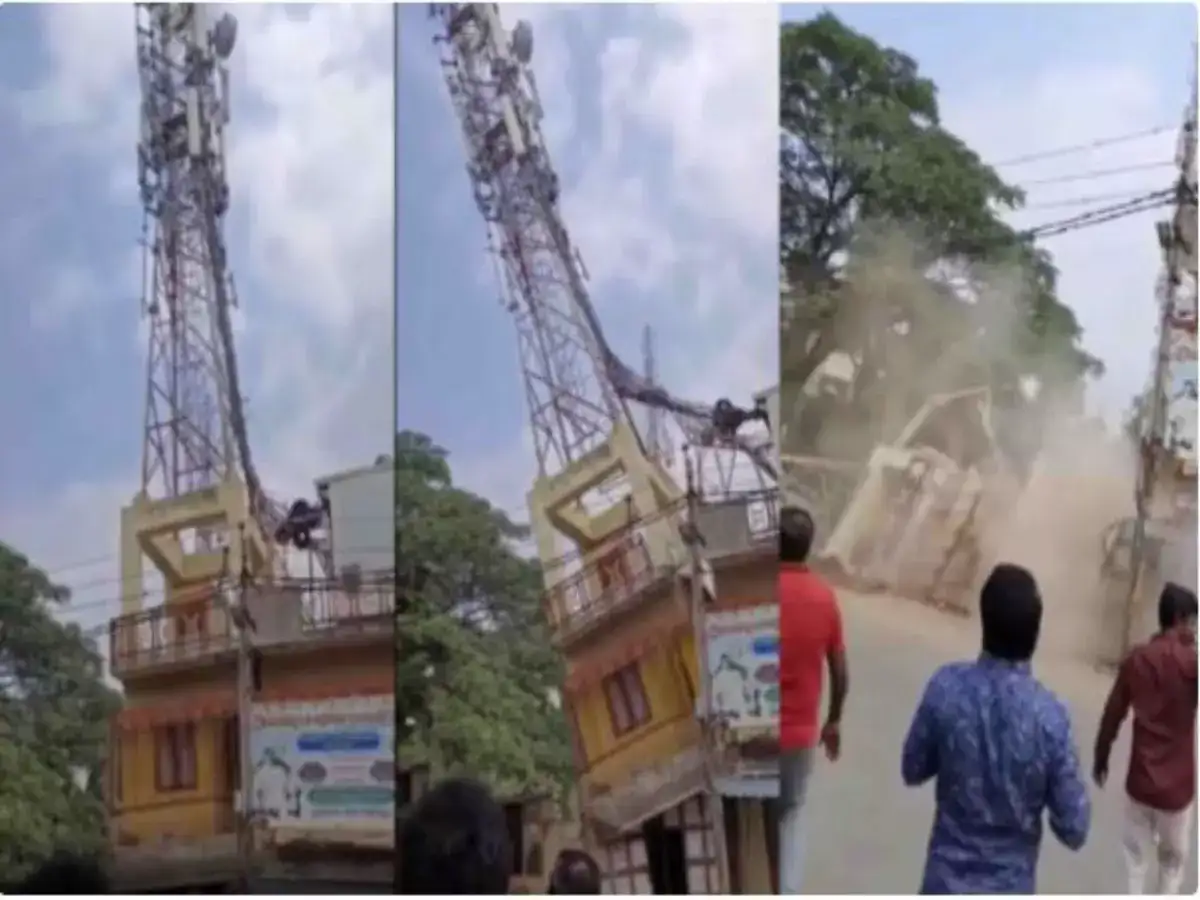 Cell Tower Collapse In Bengaluru,Mobile Tower Collapse: బిల్డింగ్ సహా ...