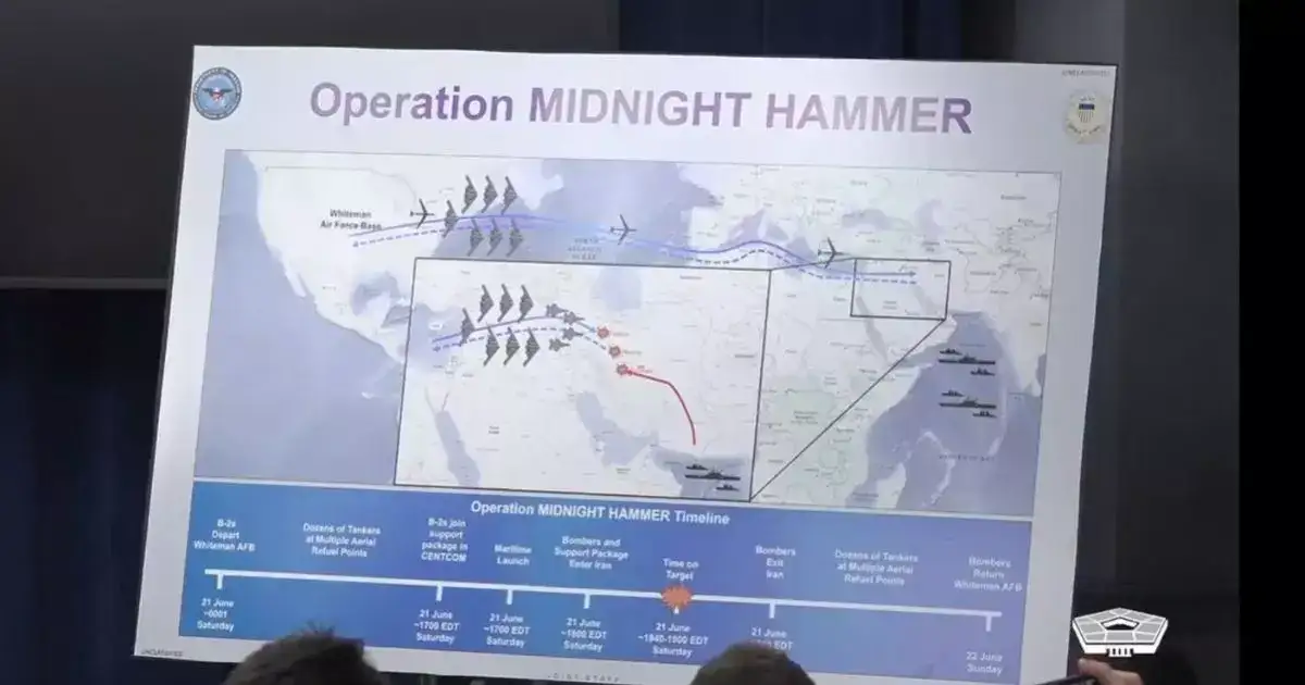 Us B2 Spirit Bombers Flight Path To Iran,ना पाकिस्तान और ना ही ...