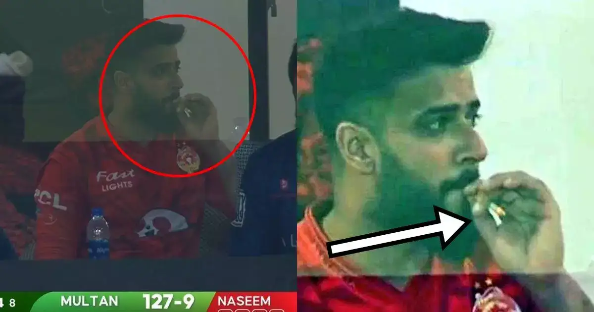 Imad Wasim Cigarette Psl Final,PSL Final: ड्रेसिंग रूम में सिगरेट ...