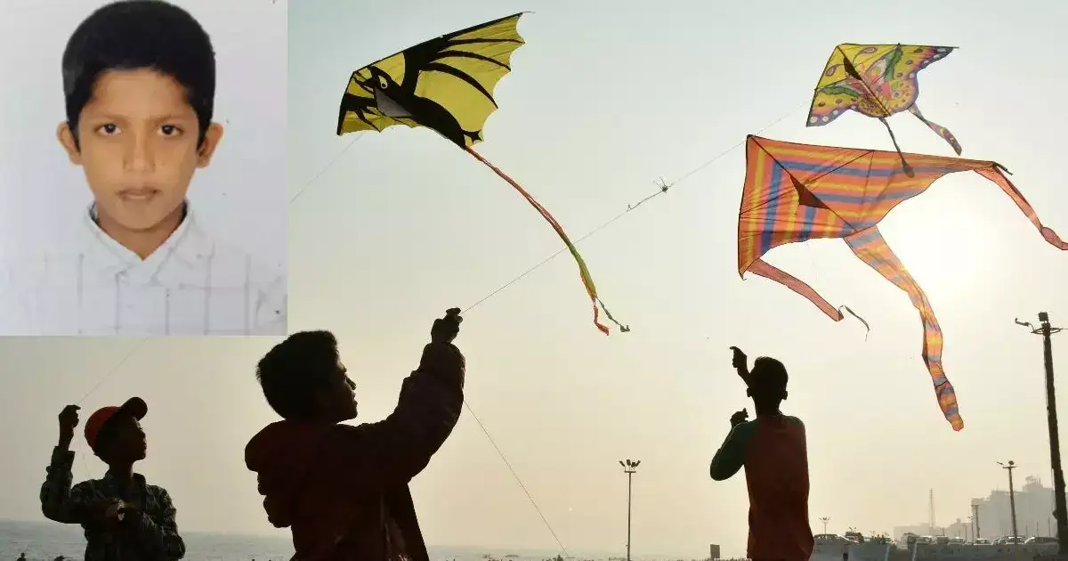 Boy Died While Flying Kite,हृदयद्रावक! पतंग उडवताना मांजा अडकला ...