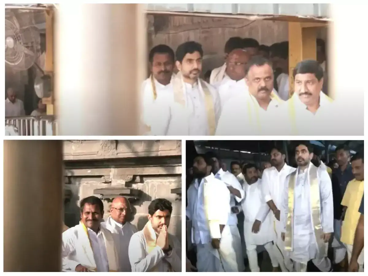 Nara Lokesh Visits Tirumala Temple,తిరుమల శ్రీవారి సేవలో నారా లోకేష్.. పంచెకట్టుతో సరికొత్త లుక్ ...