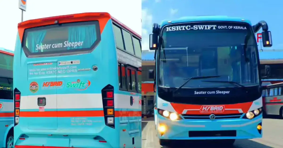 KSRTC Swift Hybrid Bus,15 സ്ലീപ്പർ സീറ്റ്, 27 സീറ്റർ; ഹൈബ്രിഡ് ബസ് ...
