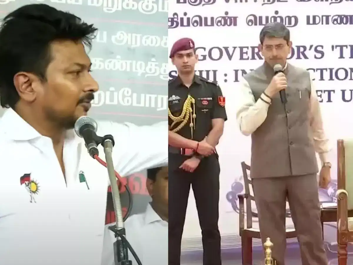 Udhayanidhi angry Speech against Governor RN Ravi in NEET Protest ...