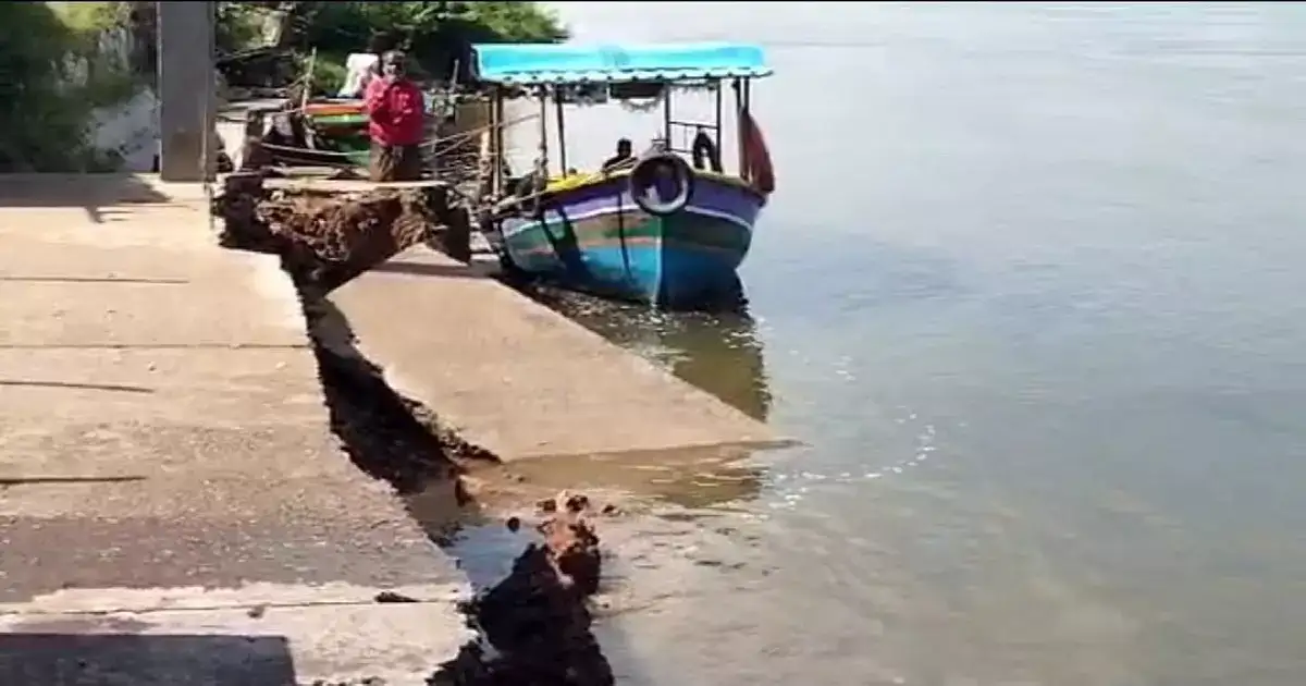 Poolampatti Boat House,இடிந்து விழுந்த பூலாம்பட்டி படகுத்துறை ...