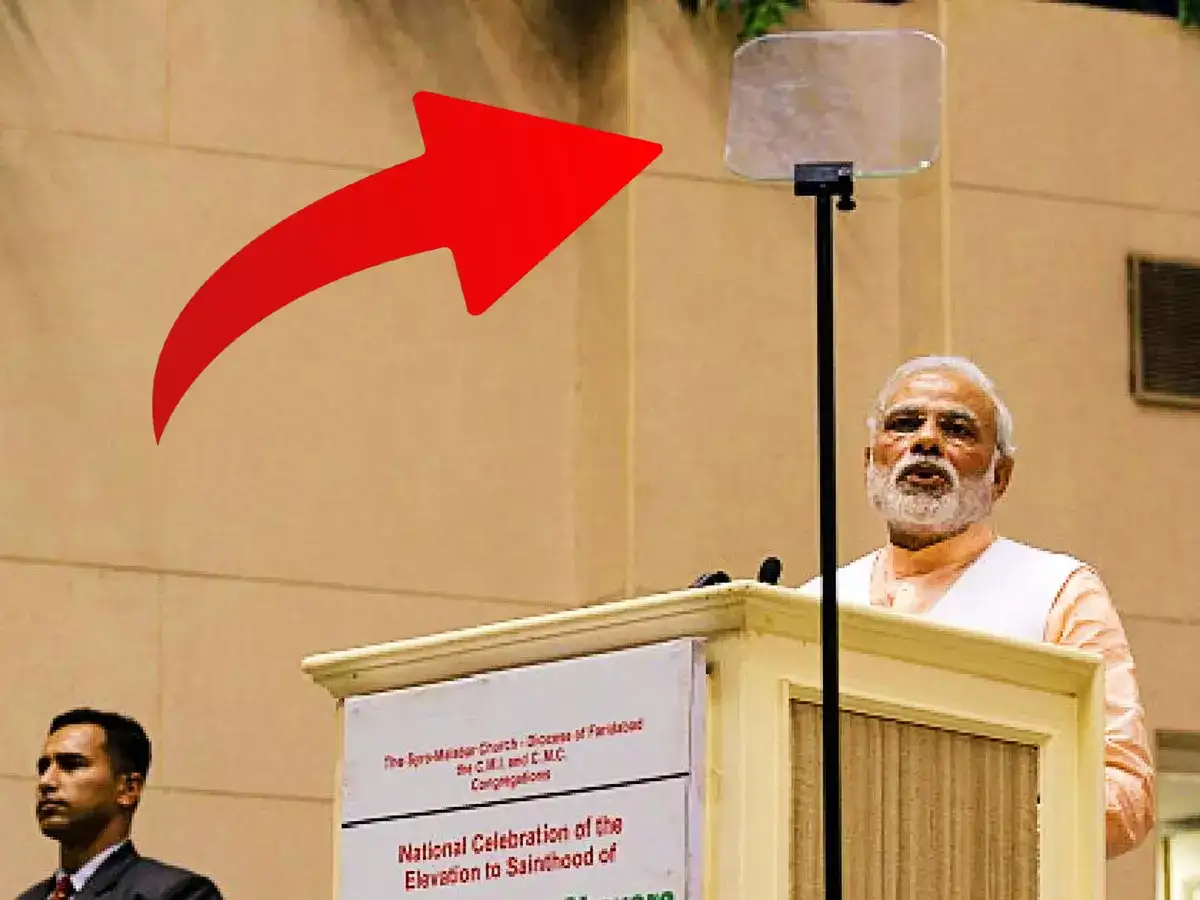 Pm Modi Speech On Independence Day,PM मोदी इस छोटे से डिवाइस से बिना ...