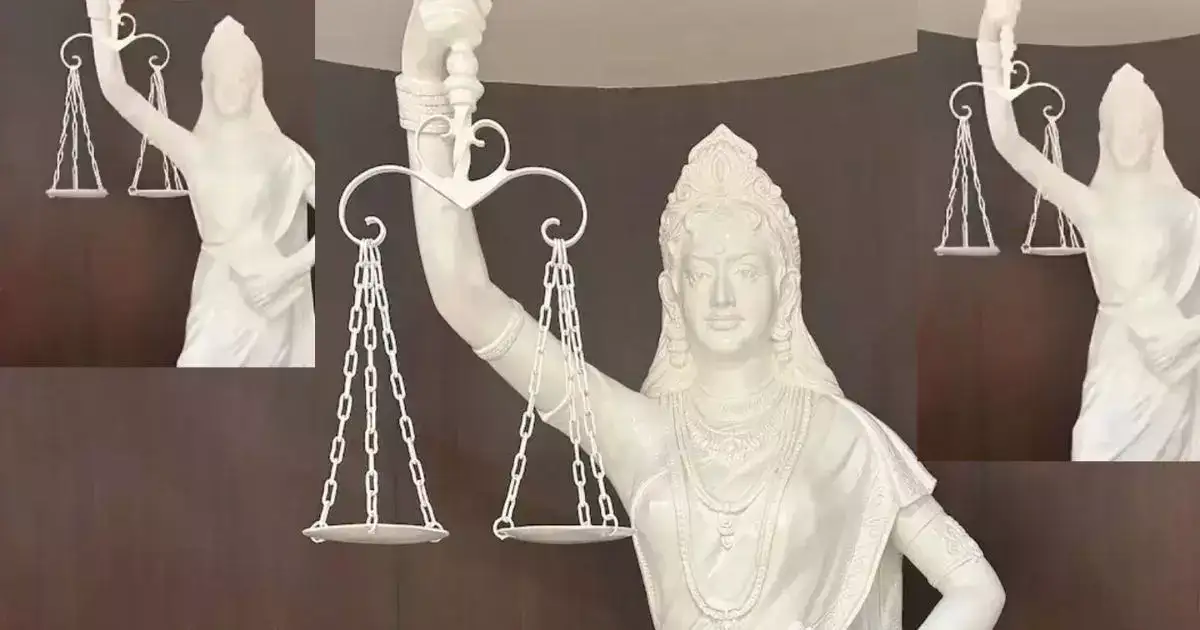 Why Was The Statue Of 'Goddess Of Justice' Dressed In A Saree ...