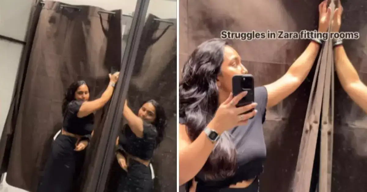 Zara Trial Room Viral Video,शोरूम के ट्रायल रूम में जाकर परेशान हो गई ...