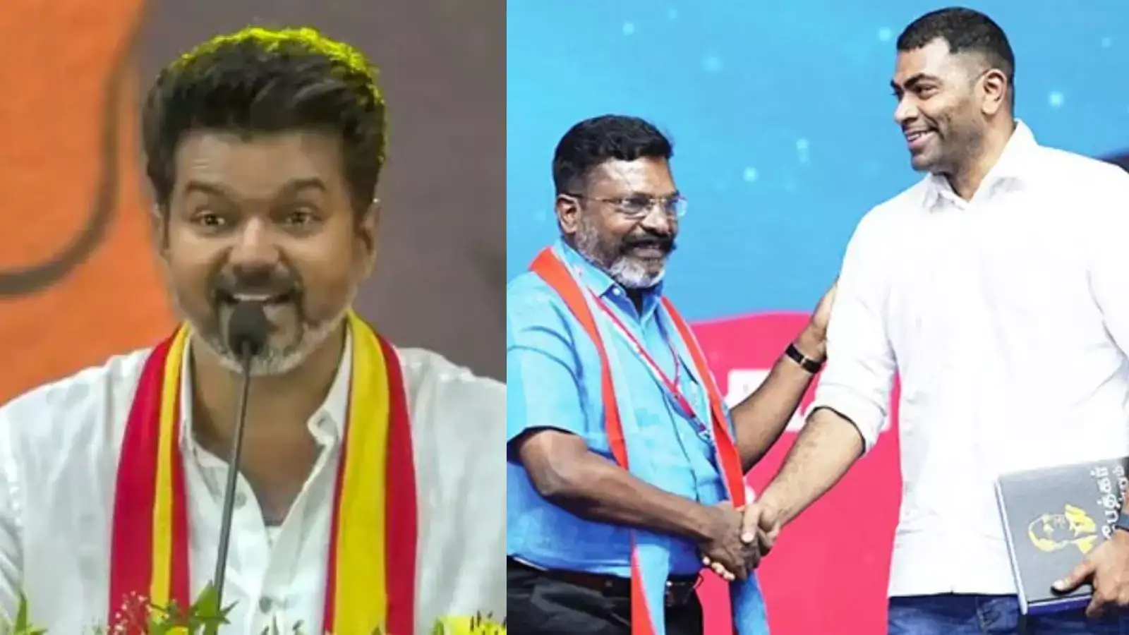 VCK Aadhav Arjuna Welcome Vijay Speech In TVK Maanadu : விஜய்யின் தவெக மாநாட்டுப் பேச்சு : முதல் ...