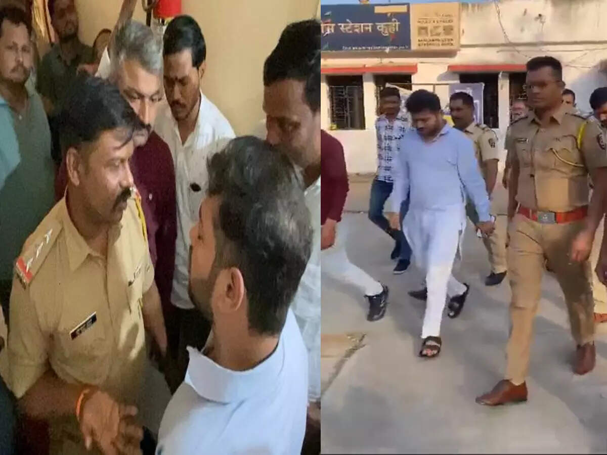Maharashtra Youth Congress President Kunal Raut Arrested For Defacing ... Maharashtra Youth Congress President Kunal Raut Arrested For Defacing ...